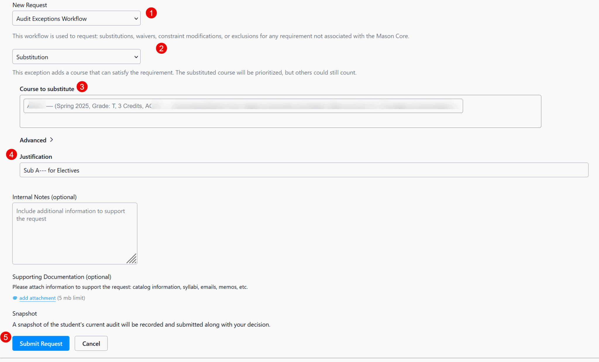 How to Submit an Exception Request - Office of the University ...