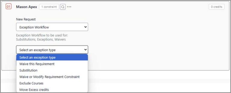 How to Submit an Exception Request | Office of the University Registrar ...